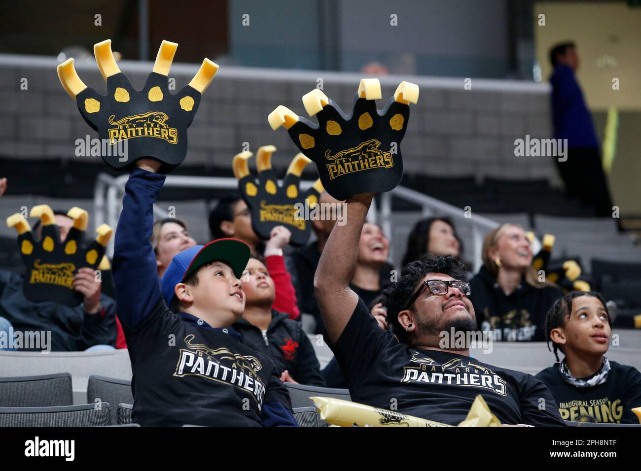 San Jose, California, USA. 26th Mar, 2023. Bay Area Panthers fans with ...