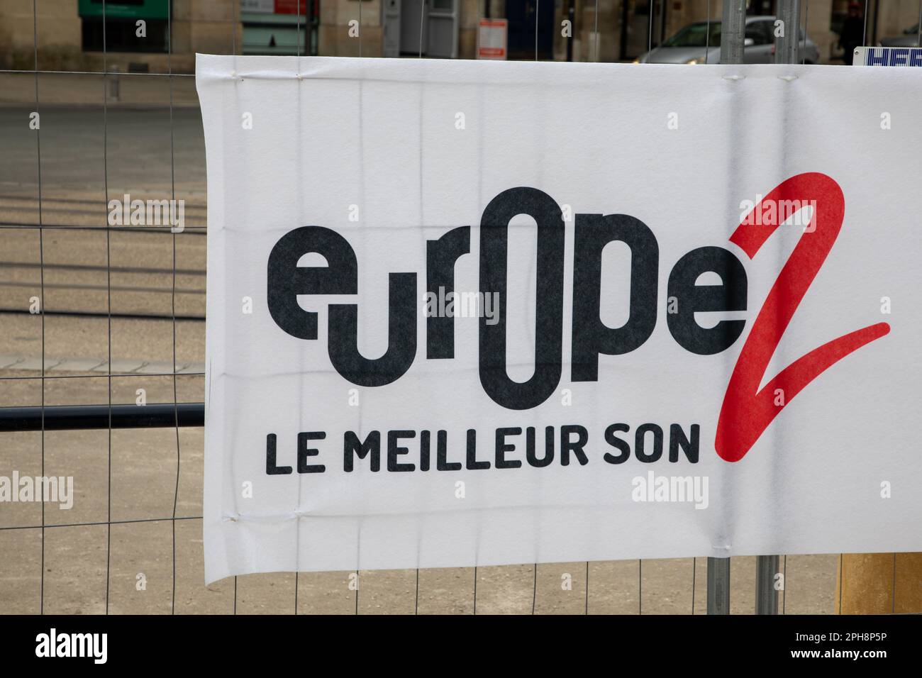 Bordeaux , Aquitaine France - 03 10 2023 : europe 2 logo sign and brand ...