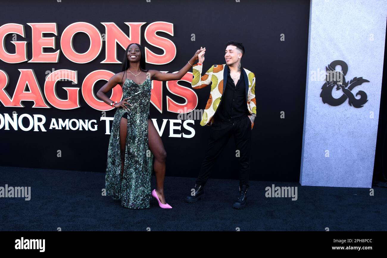 Los Angeles, California, USA 26th March 2023 Lady Cun Faya and Luca ...