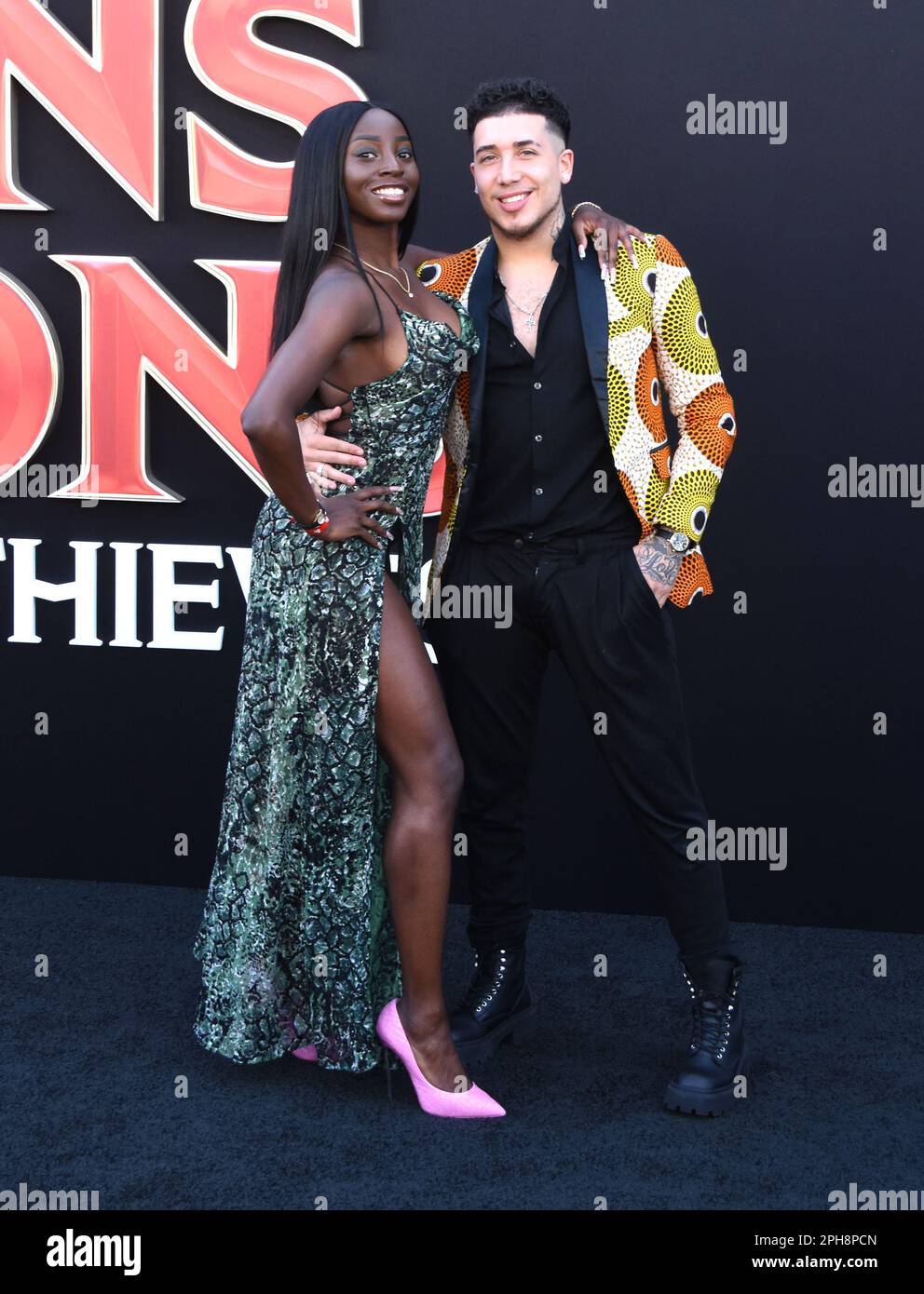 Los Angeles, California, USA 26th March 2023 Lady Cun Faya and Luca ...