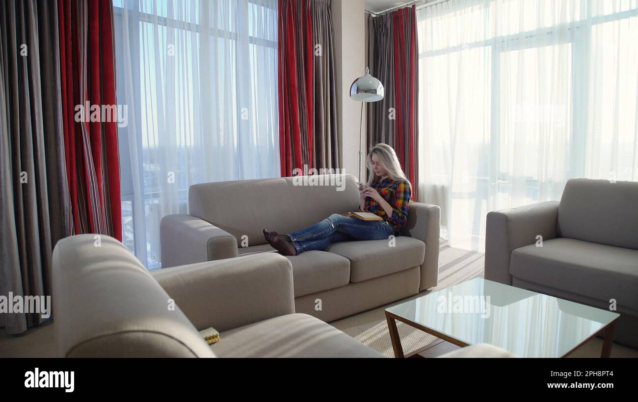 idleness lazy leisure lifestyle internet addiction Stock Photo - Alamy