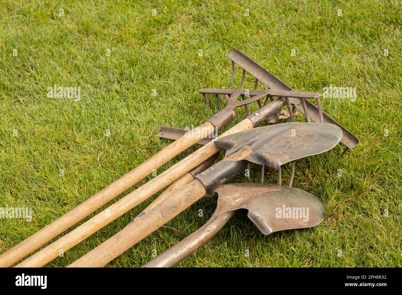 Soil cultivation garden rake close hi-res stock photography and images ...