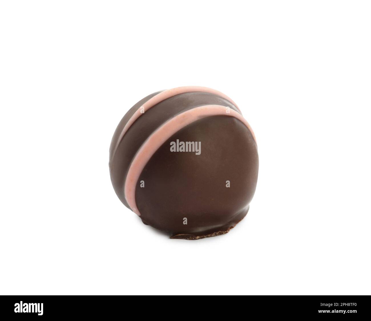 Delicious sweet chocolate truffle isolated on white Stock Photo - Alamy