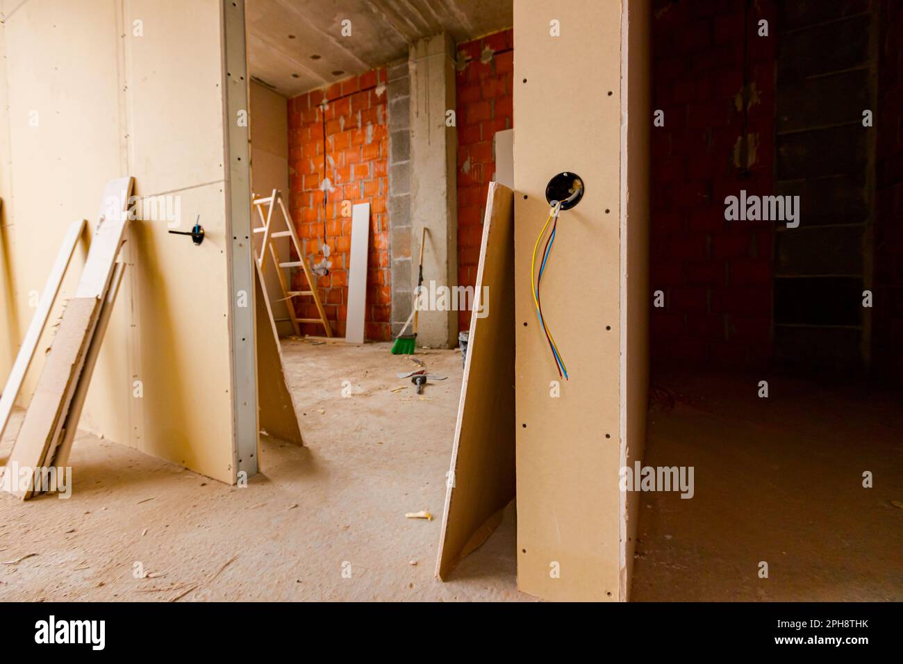 Exposed one electrical socket with the top cover removed for ...