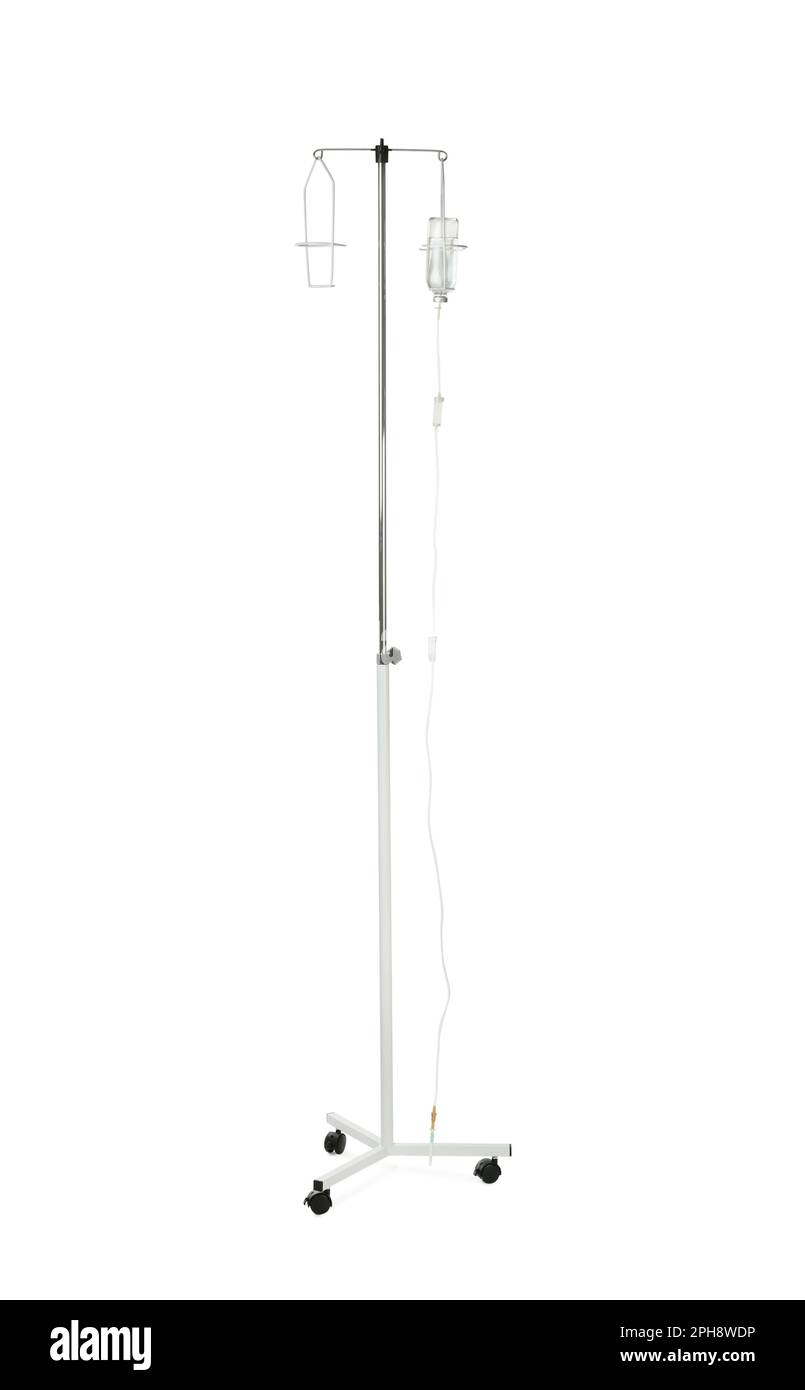 Drop counter with bottle of medicine isolated on white Stock Photo - Alamy