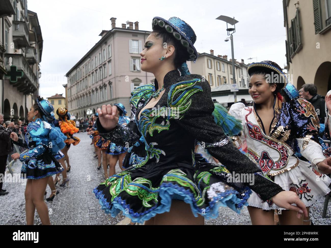 Mid-Lent parade, traditional street party with allegorical floats and ...