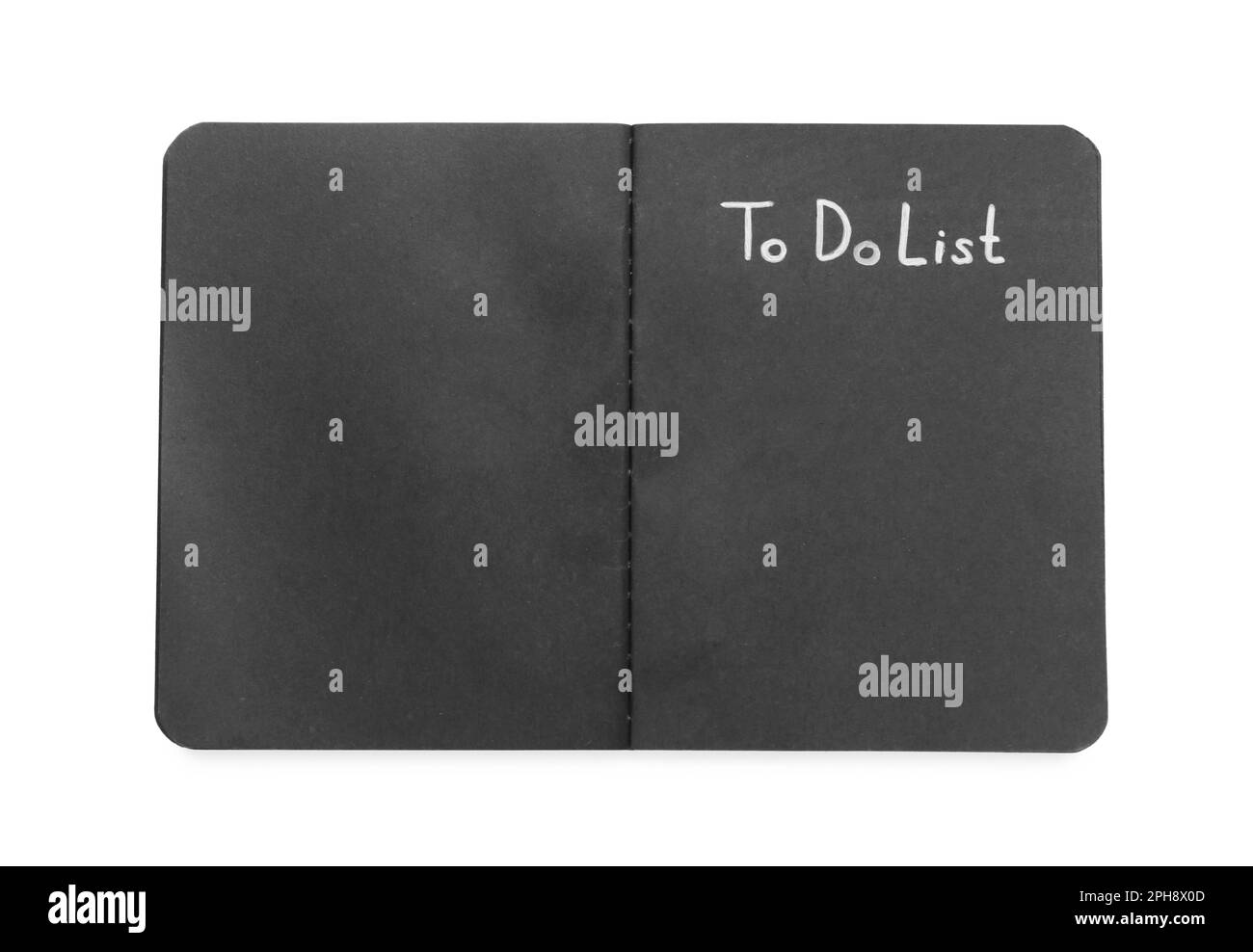 Black notepad with inscription To Do List on white background Stock ...