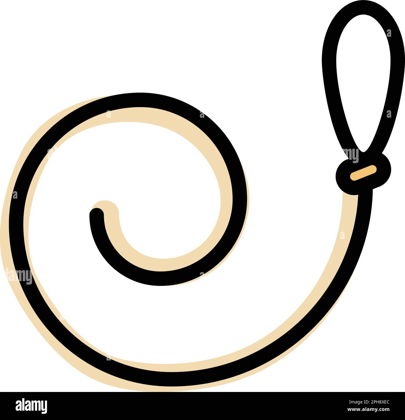 Animal lasso icon. Outline animal lasso vector icon for web design ...