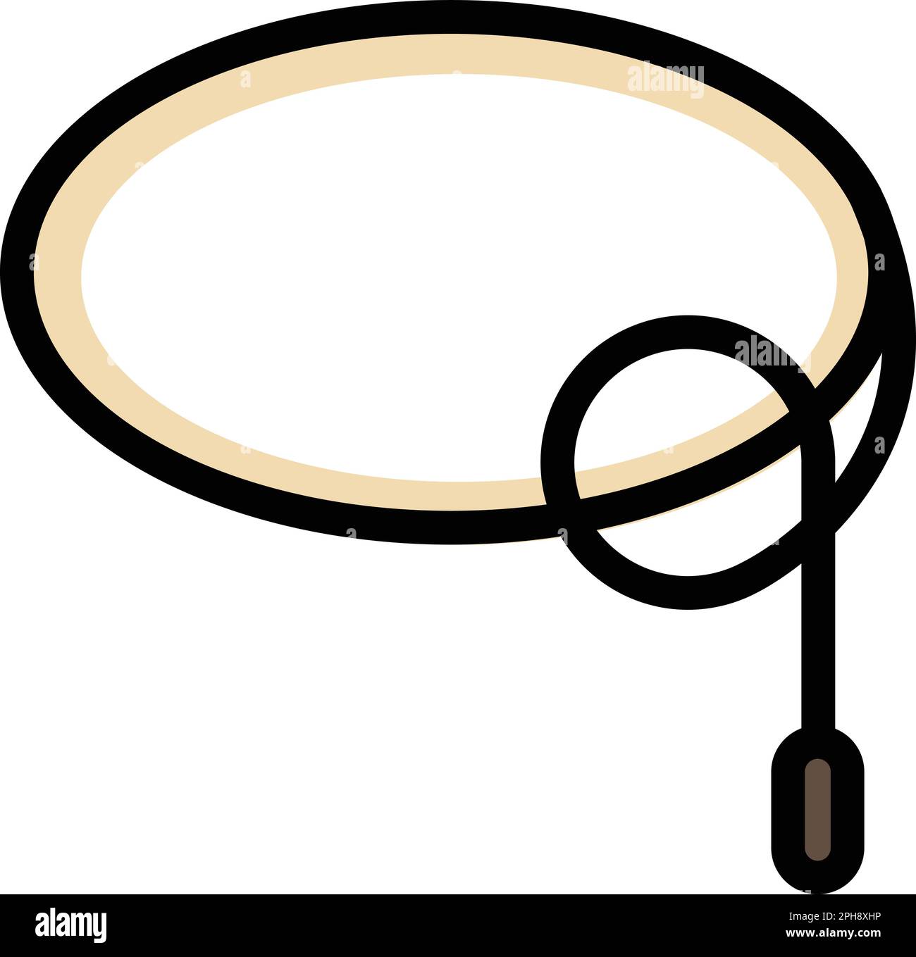 Wild lasso icon. Outline Wild lasso vector icon for web design isolated ...