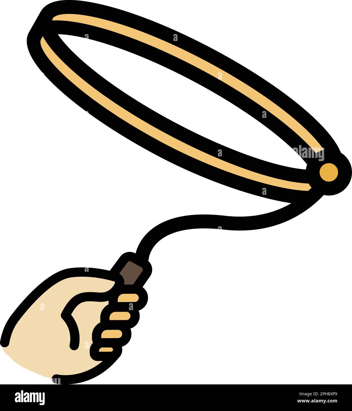 Knot lasso icon. Outline knot lasso vector icon for web design isolated ...