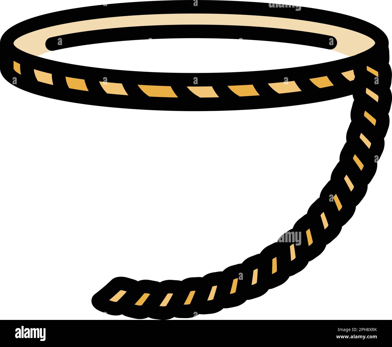 Sheriff lasso icon. Outline sheriff lasso vector icon for web design ...