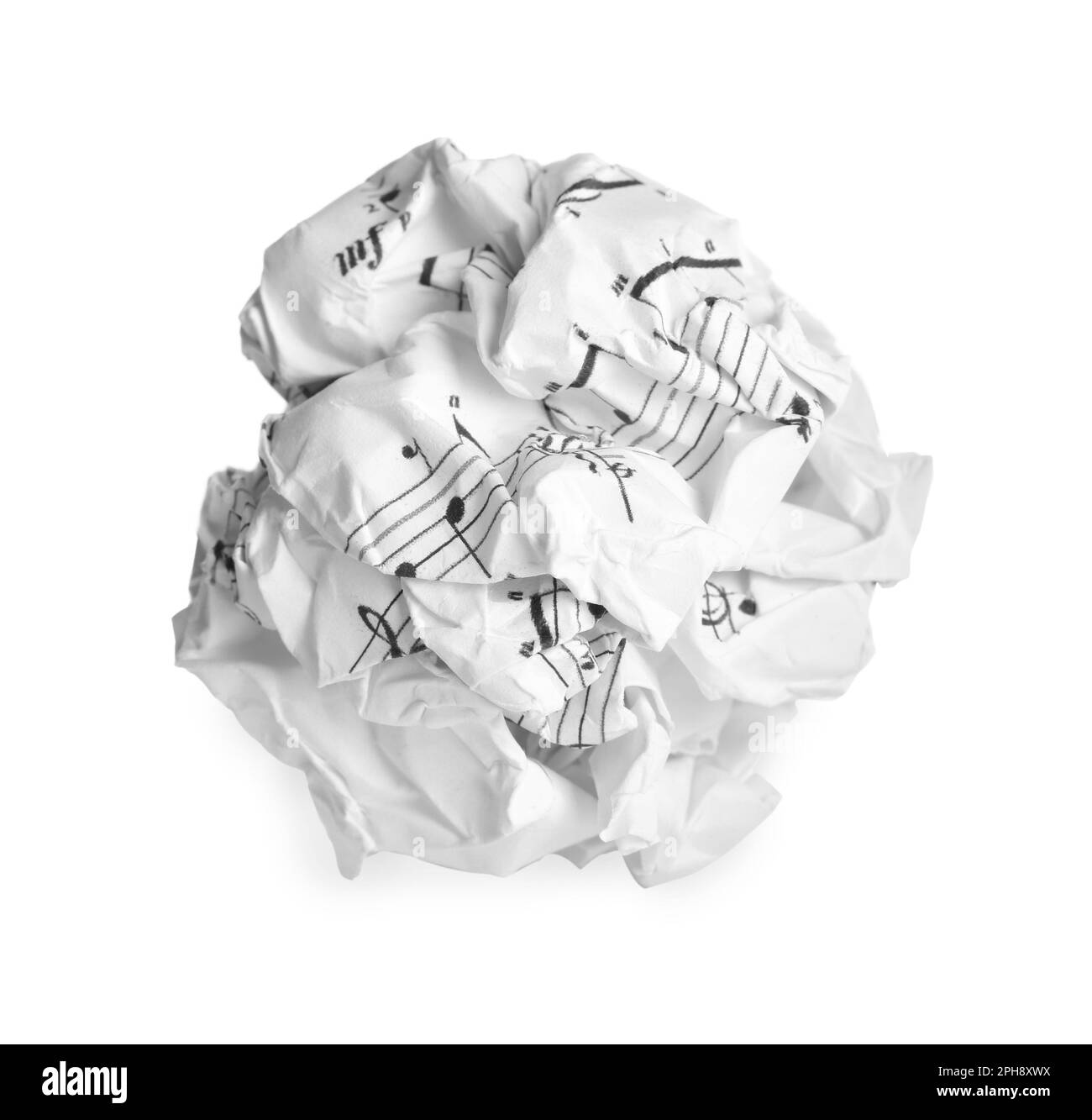 Crumpling A Sheet Of Paper