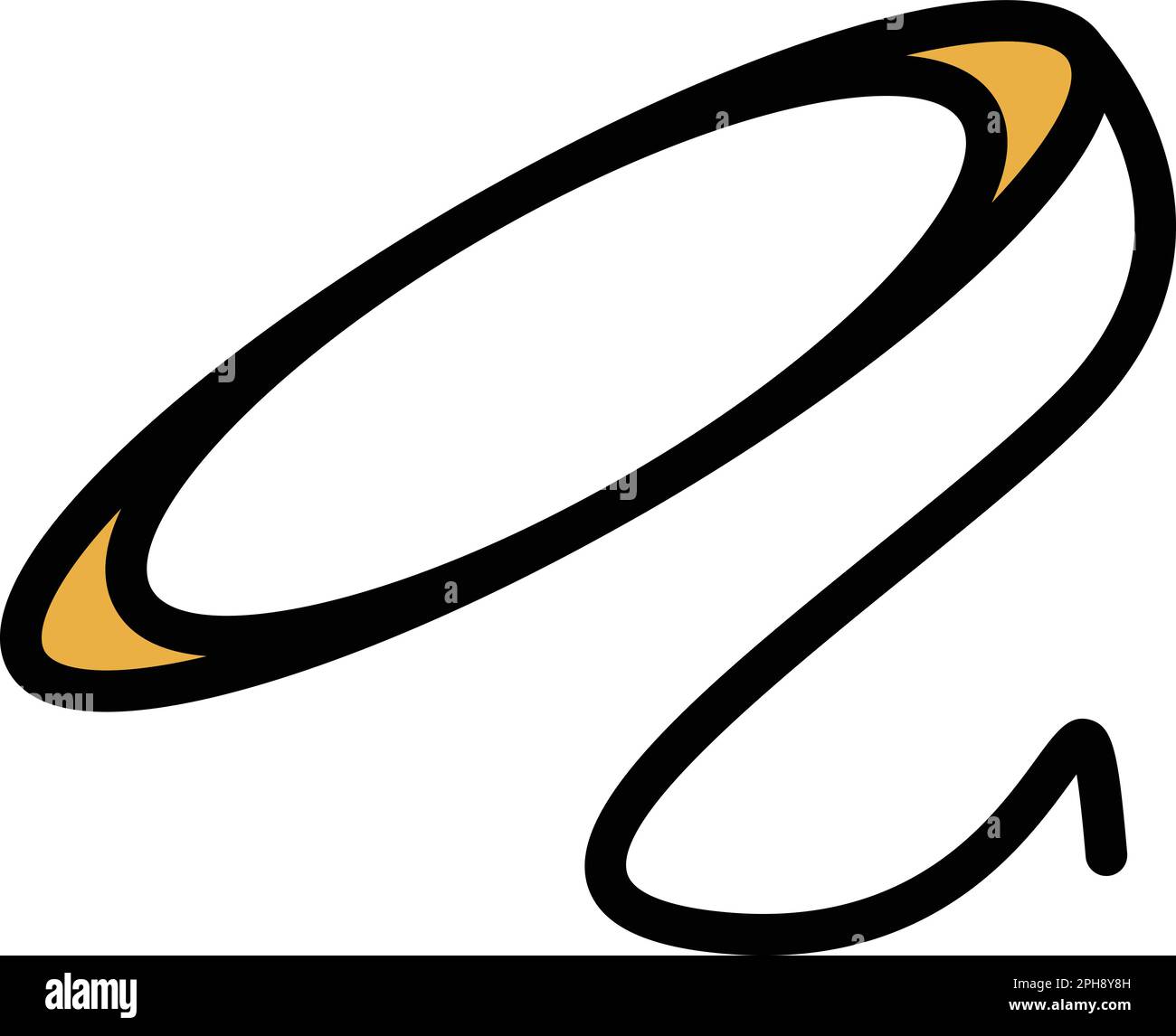 Twisted lasso icon. Outline twisted lasso vector icon for web design ...