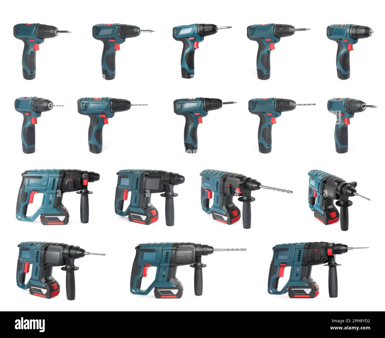 Set cordless electric drills hi-res stock photography and images - Alamy