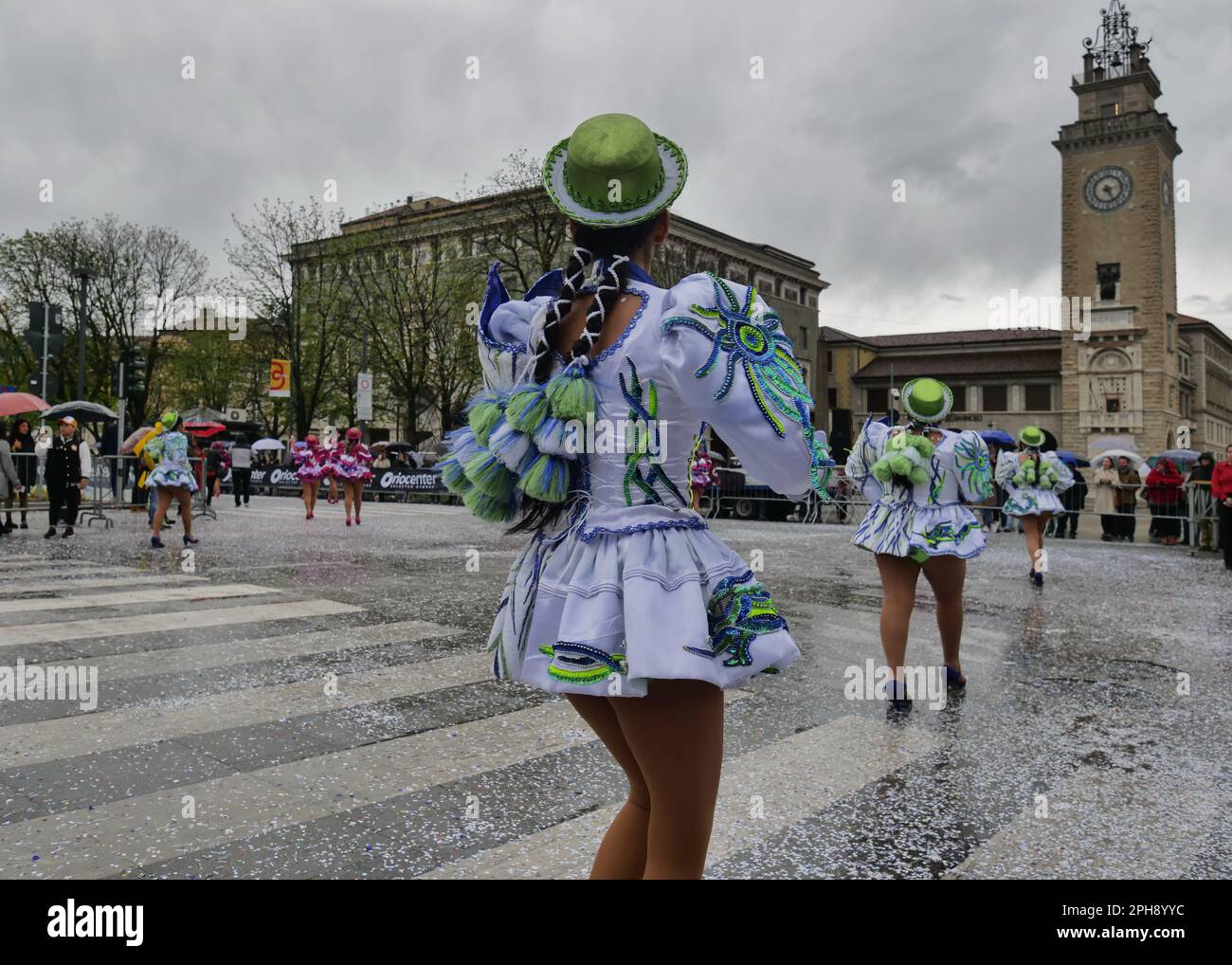Mid-Lent parade, traditional street party with allegorical floats and ...