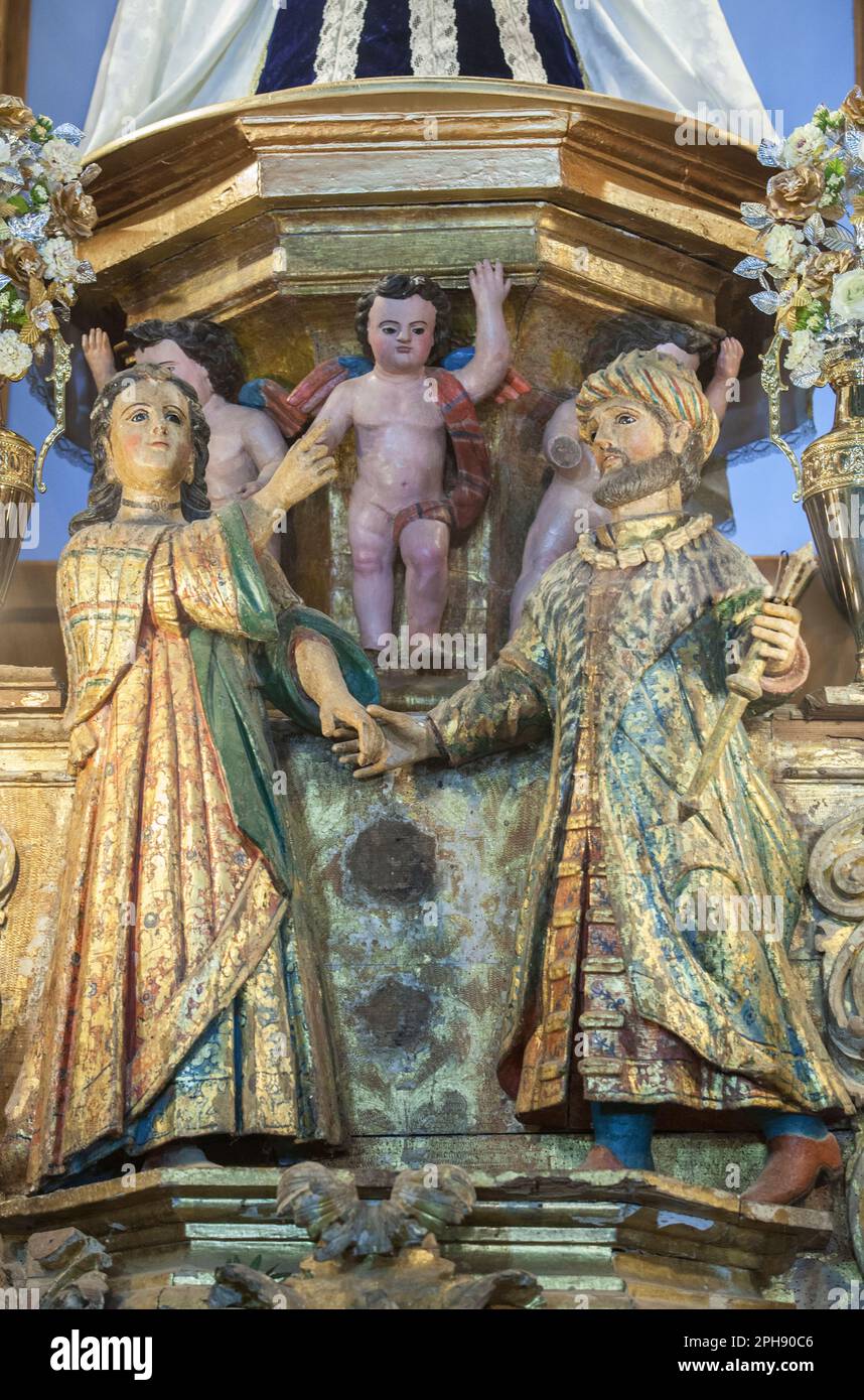 Fuente del Arco - Spain - Nov 1st, 2022: Depicting of King Jayon Legend ...