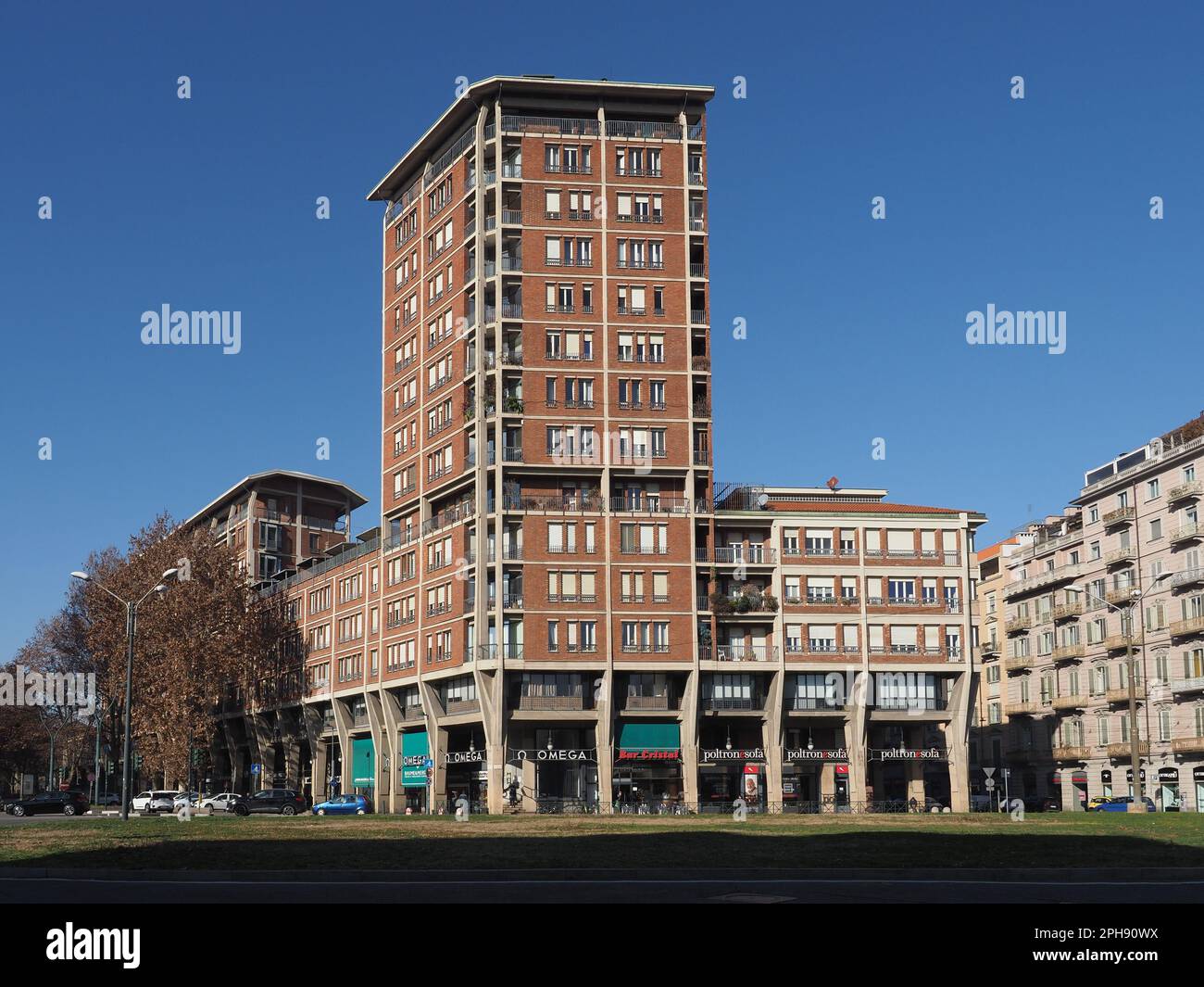 TURIN, ITALY - CIRCA JANUARY 2023: BBPR tower designed by BBPR ...