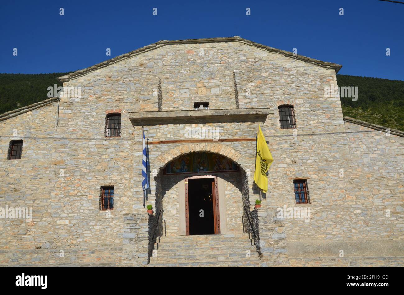 Greece, Thessaly, Larisa, Elassona Kokkinopilos traditional village ...