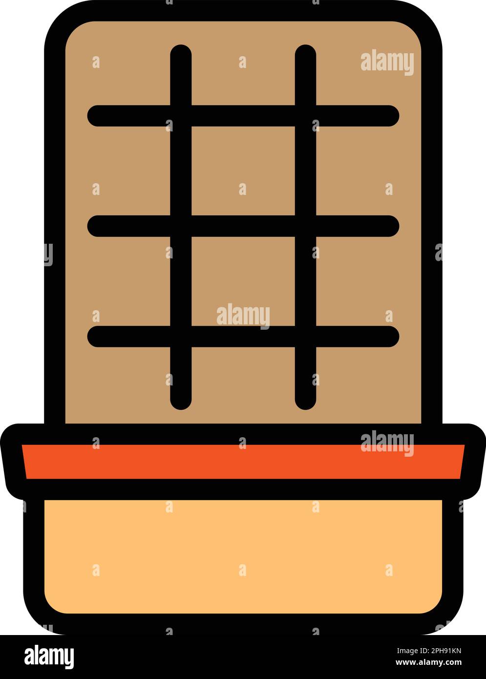 School food package icon. Outline school food package vector icon for ...