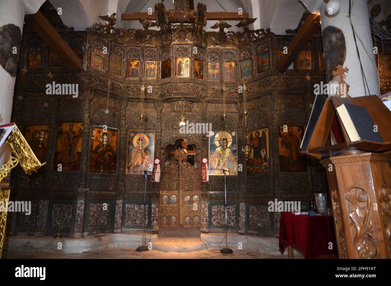 Greece, Thessaly, Larisa, Elassona Kokkinopilos traditional village ...