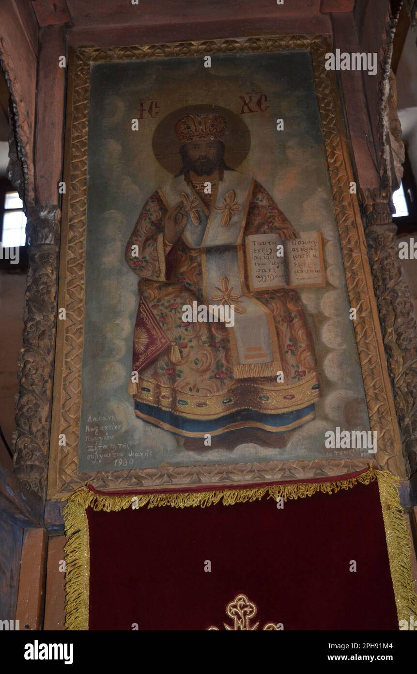 Greece, Thessaly, Larisa, Elassona Kokkinopilos traditional village ...