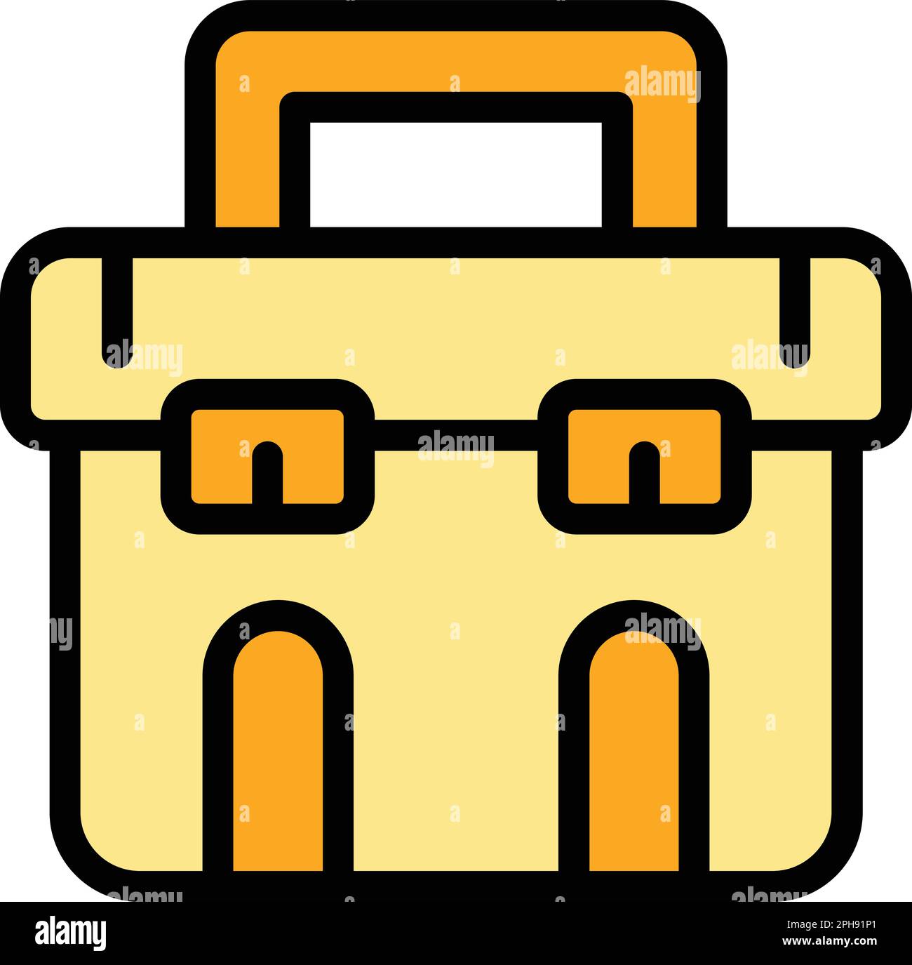 School briefcase icon. Outline school briefcase vector icon for web ...