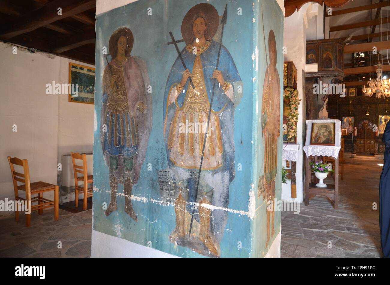 Greece, Thessaly, Larisa, Elassona Kokkinopilos traditional village ...