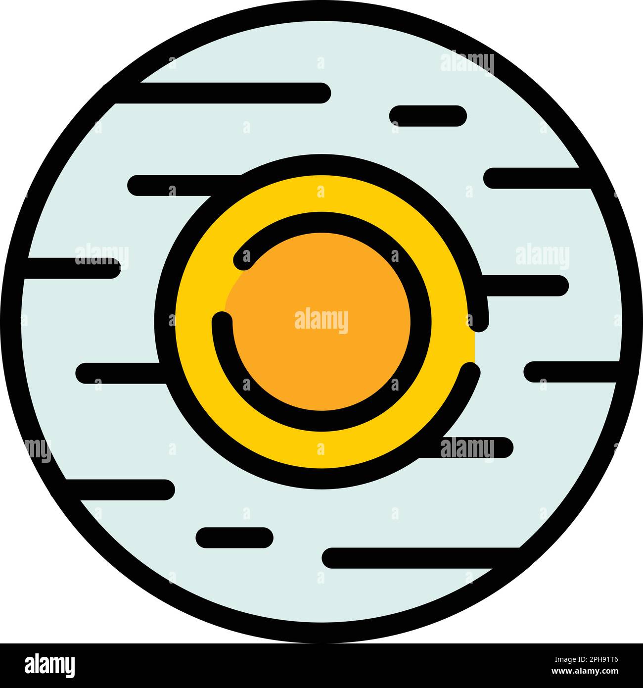 Lunch plate icon. Outline lunch plate vector icon for web design ...