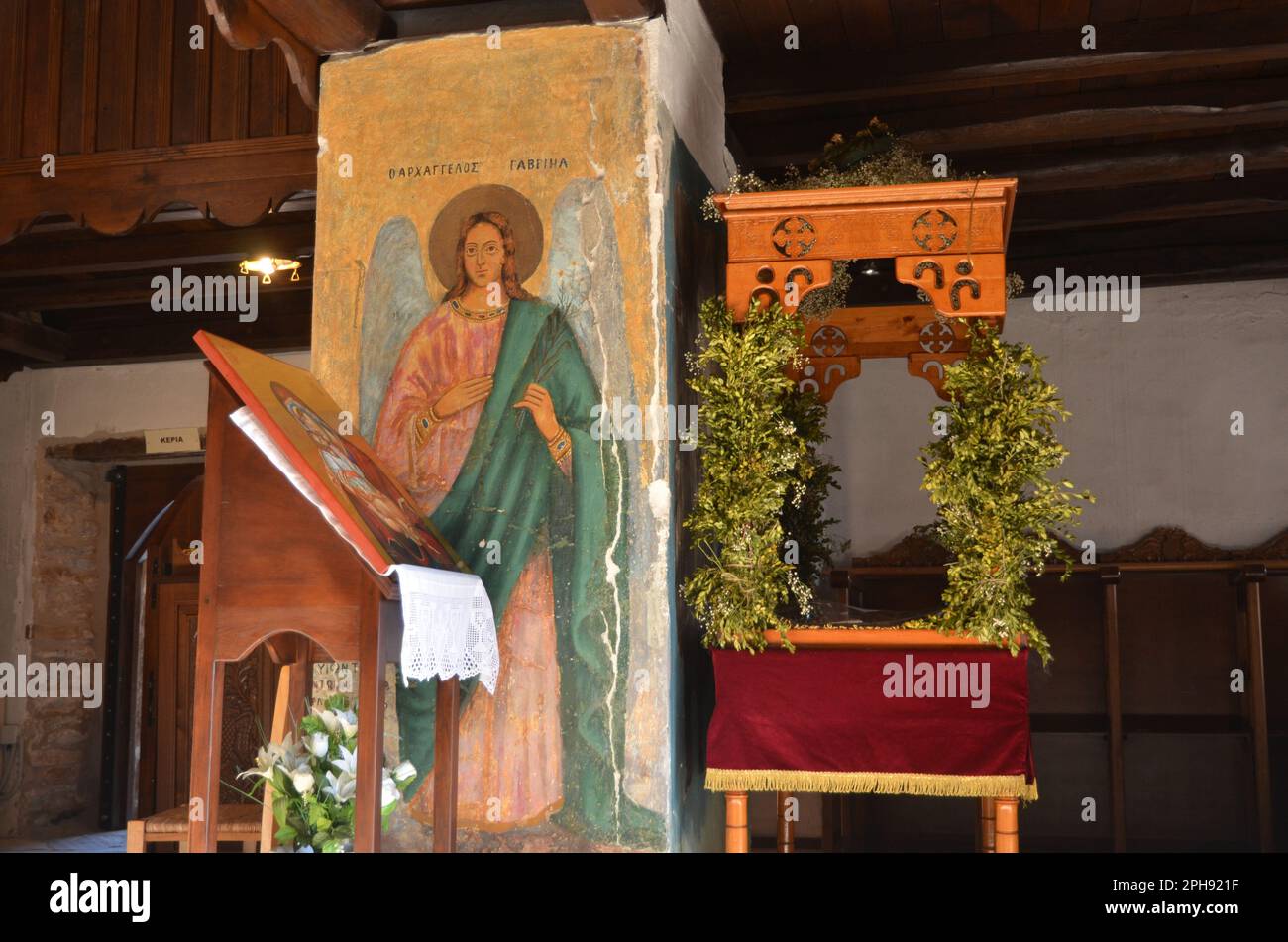 Greece, Thessaly, Larisa, Elassona Kokkinopilos traditional village ...