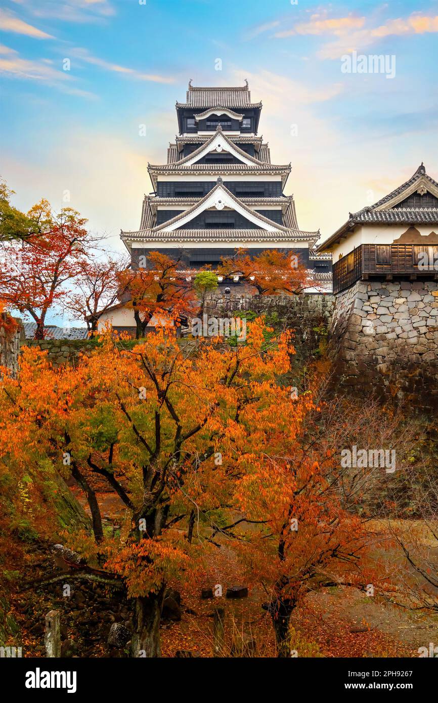 Kumamoto, Japan - Nov 23 2022: Kumamoto Castle's history dates to 1467 ...