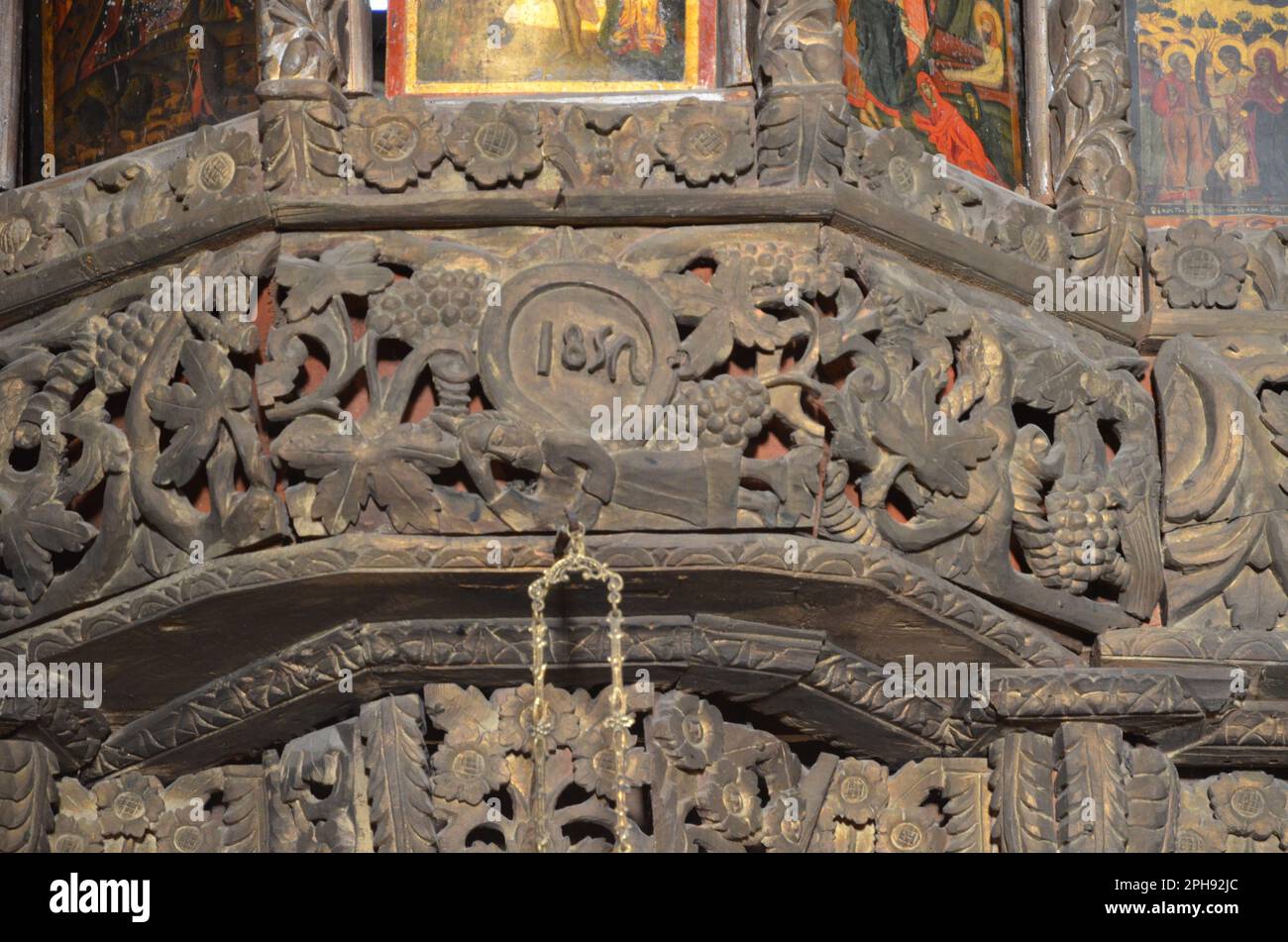 Greece, Thessaly, Larisa, Elassona Kokkinopilos traditional village ...