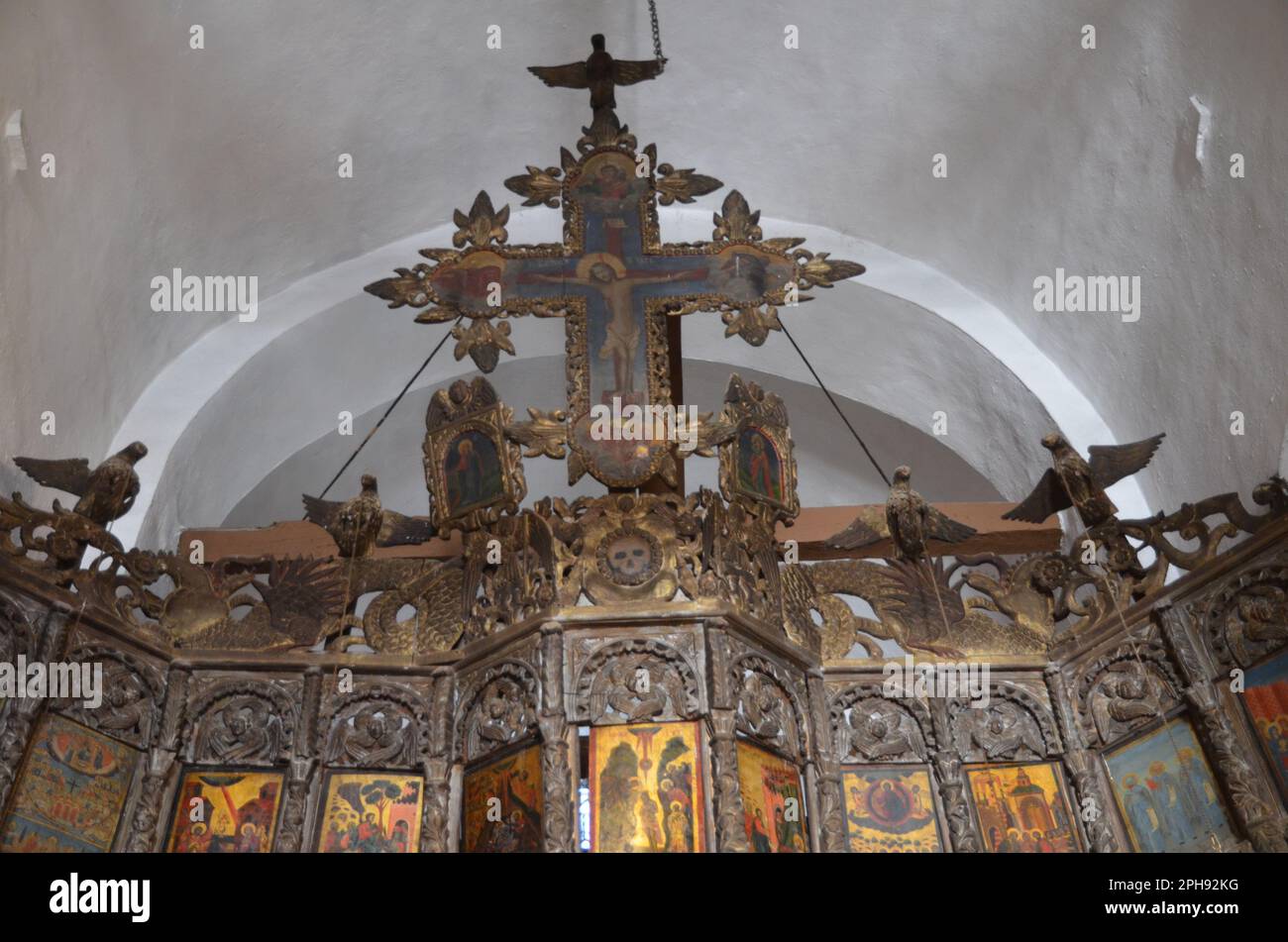 Greece, Thessaly, Larisa, Elassona Kokkinopilos traditional village ...