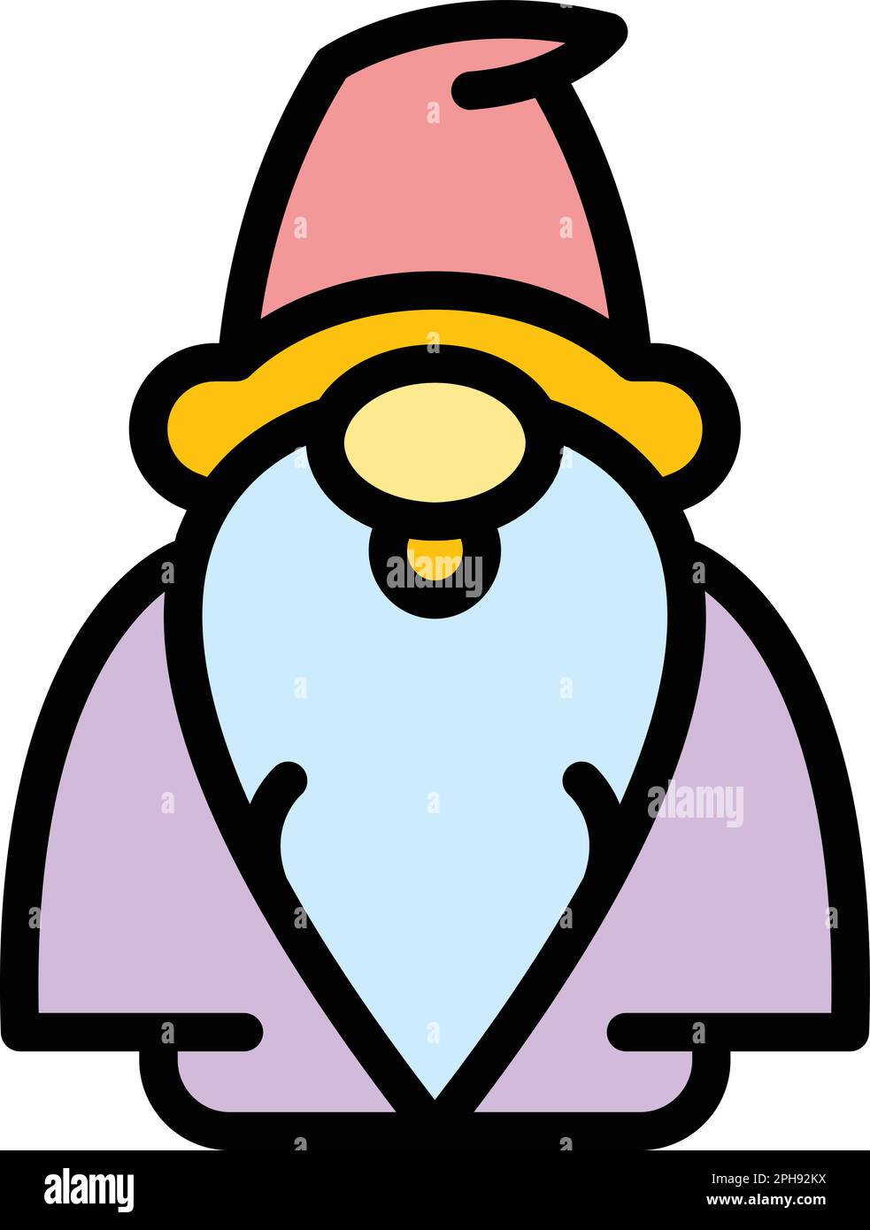 Figurine dwarf icon. Outline Figurine dwarf vector icon for web design ...