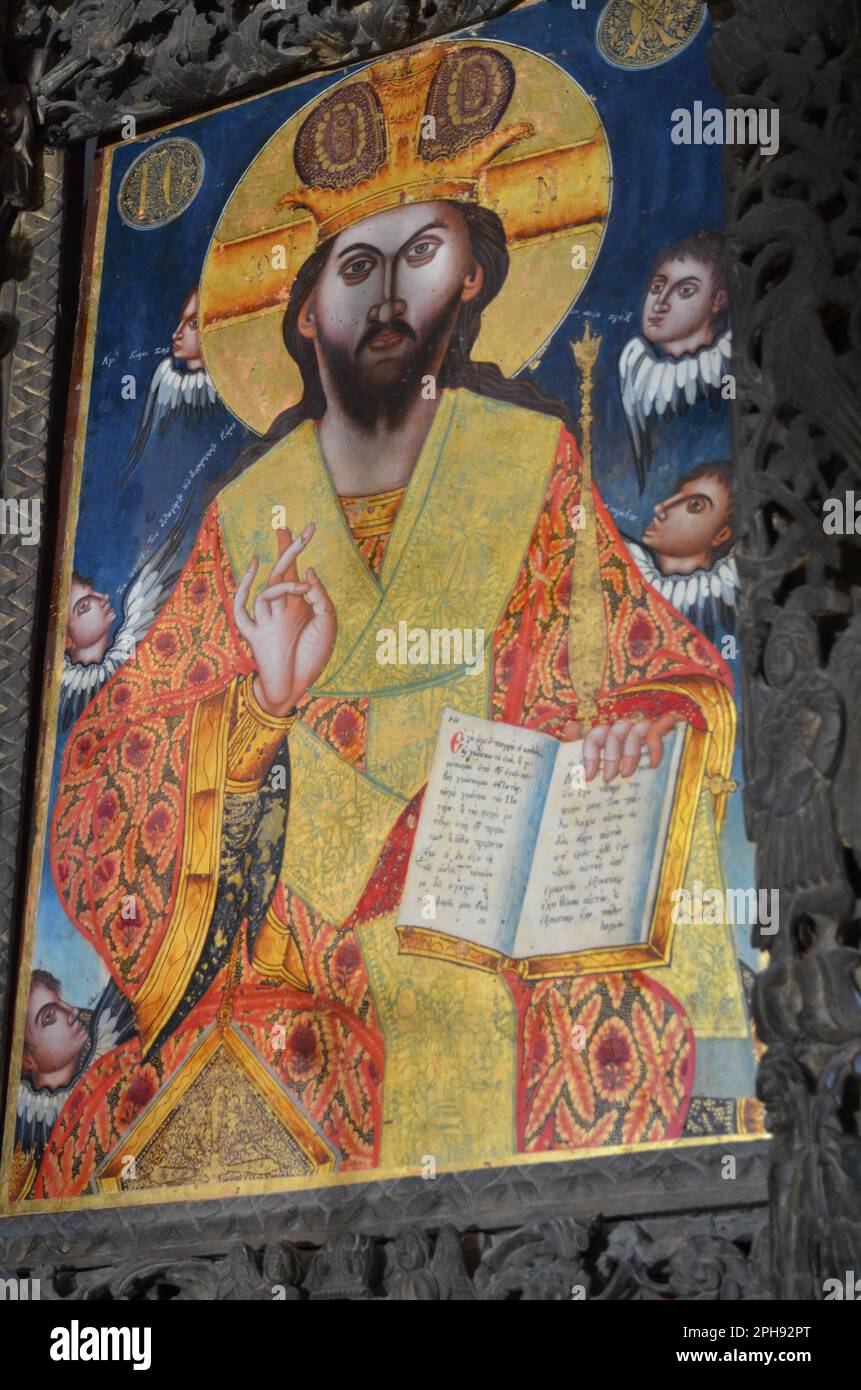 Greece, Thessaly, Larisa, Elassona Kokkinopilos traditional village ...