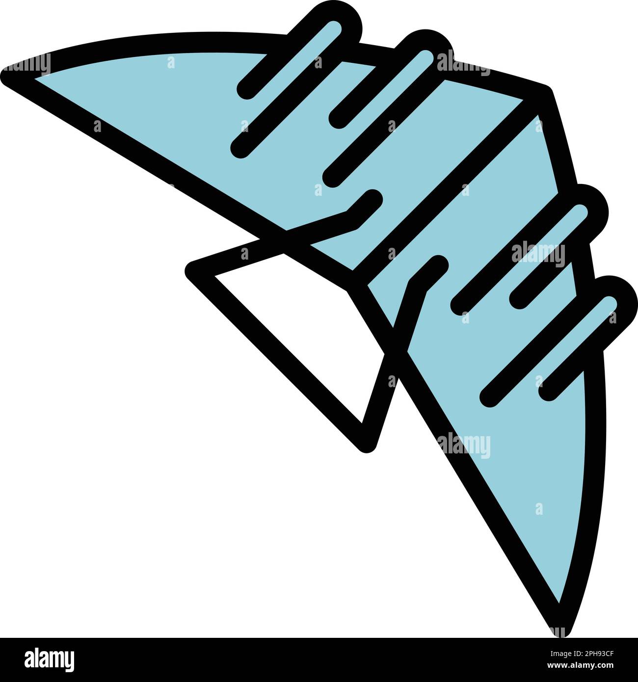 Freedom gliding icon. Outline Freedom gliding vector icon for web ...