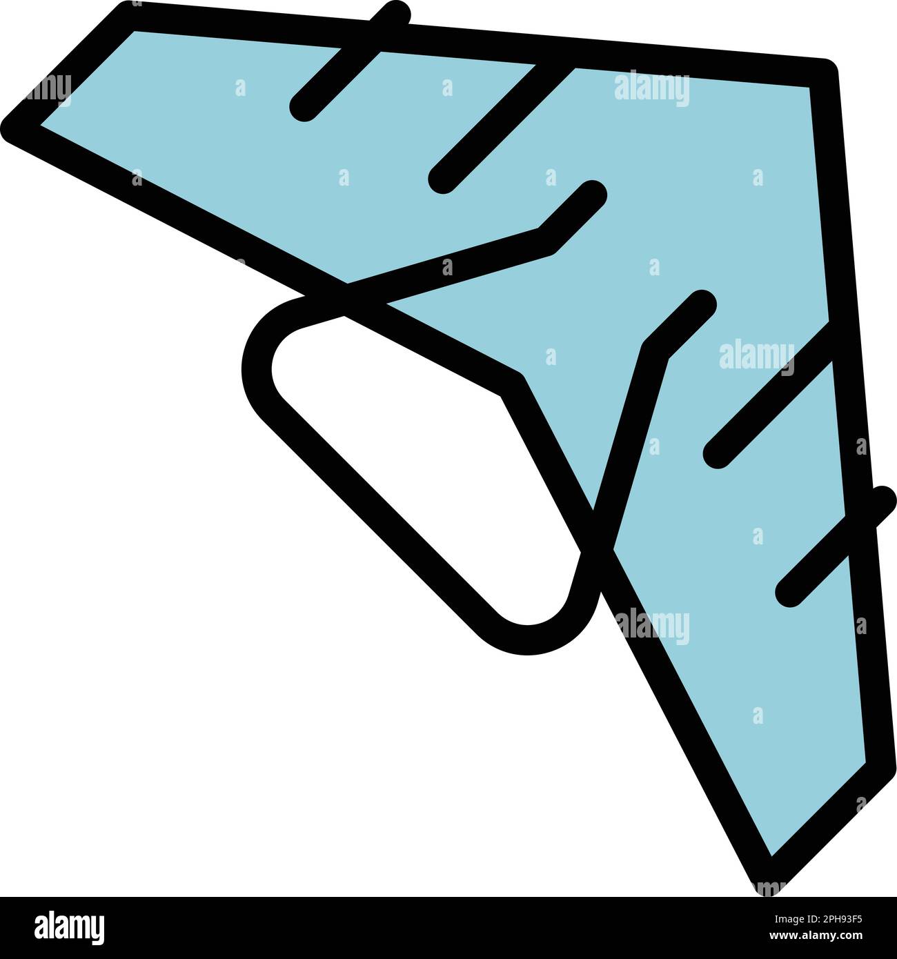 Hobby gliding icon. Outline Hobby gliding vector icon for web design ...