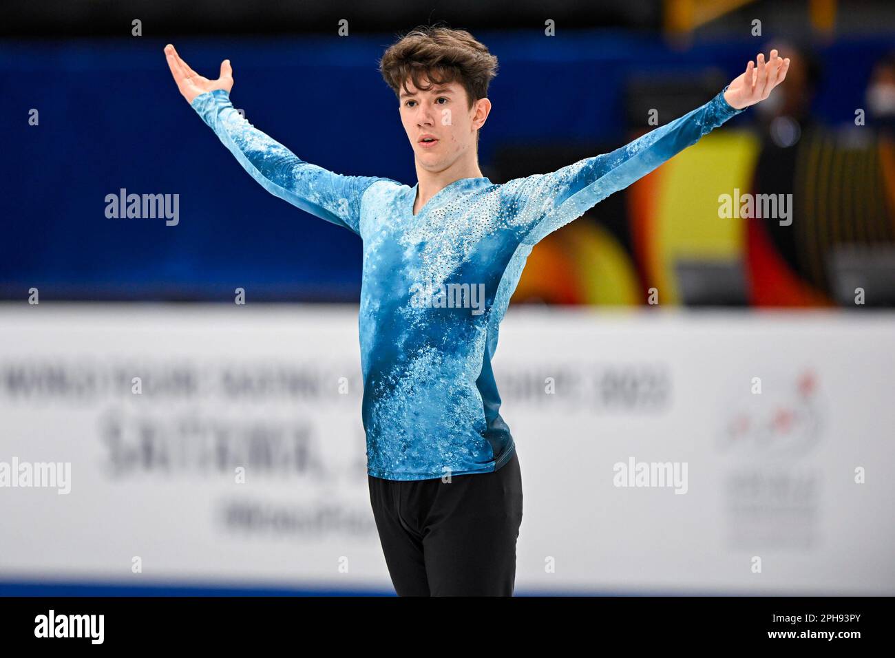 SAITAMA, JAPAN - MARCH 25: Adam Hagara of Slovakia competes in the Men ...