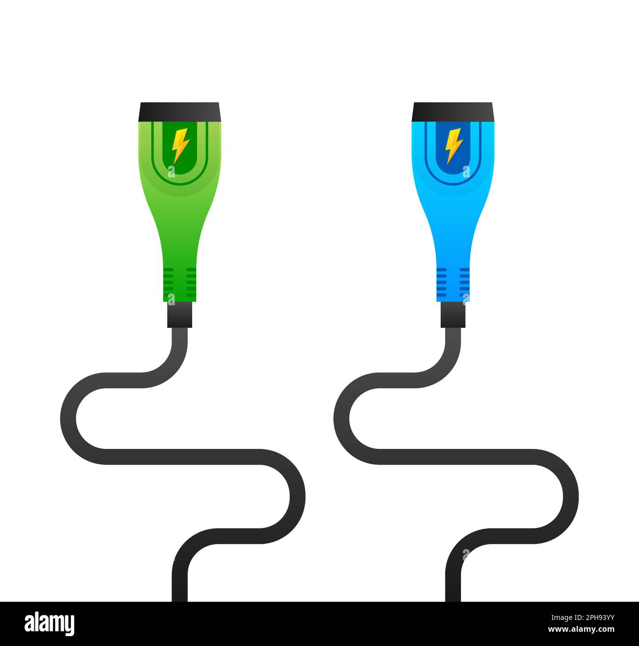 Electric car charging plug. Charger connector. EV station Stock Vector ...