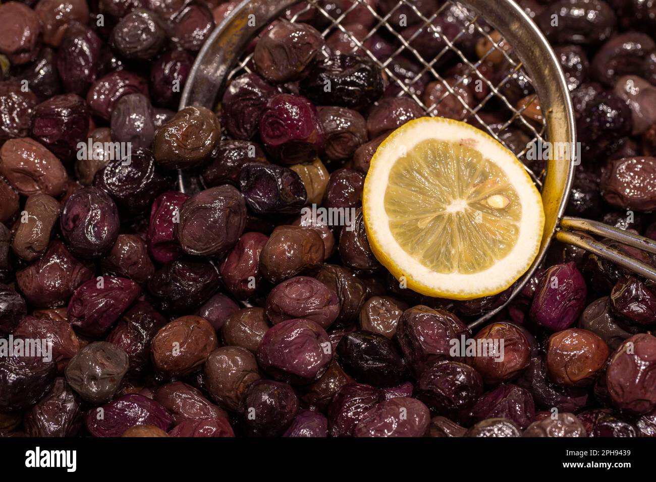 Black olive. Pile of organic olives close-up. food background Stock ...
