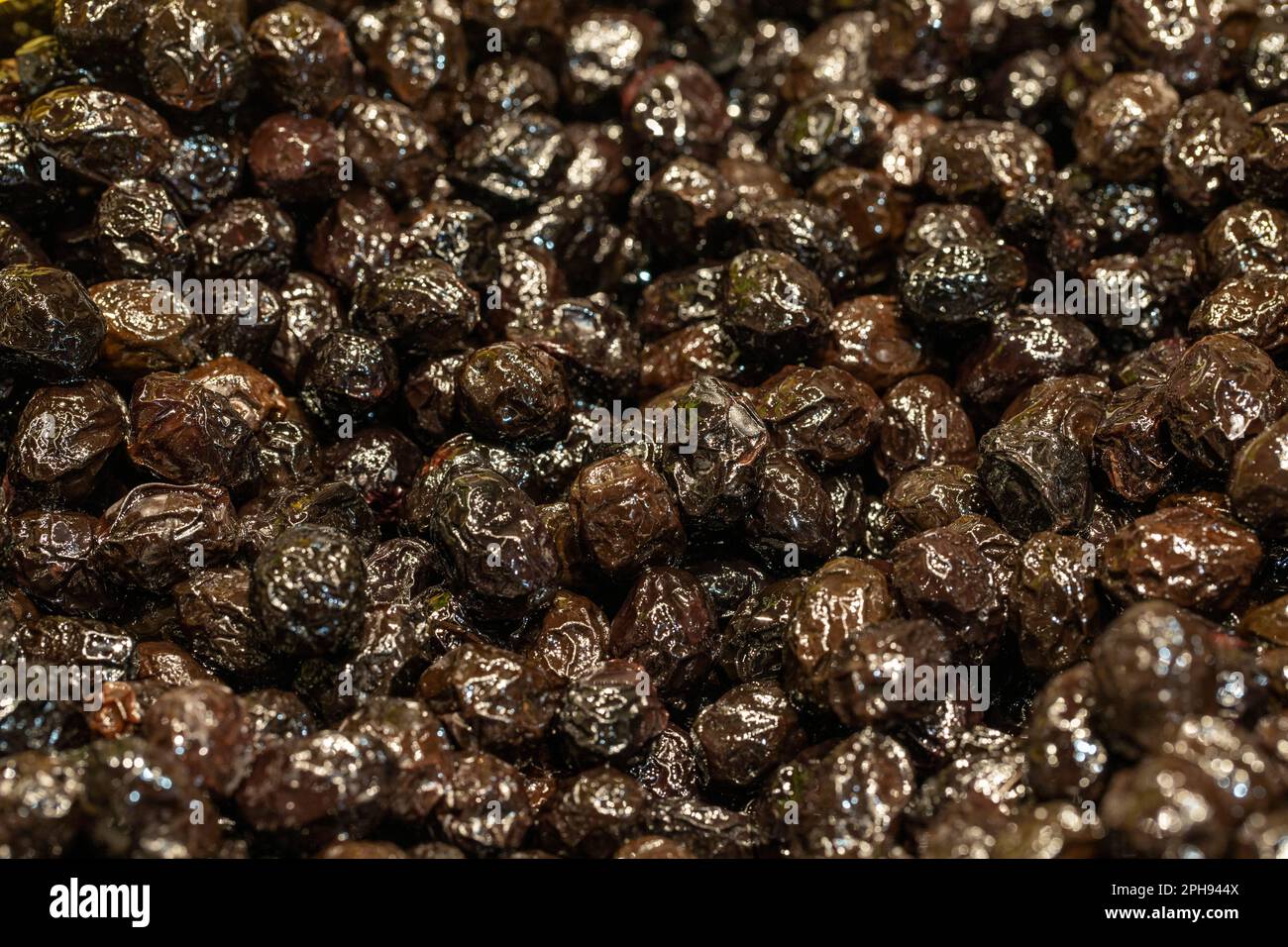 Black olive. Pile of organic olives close-up. food background Stock ...