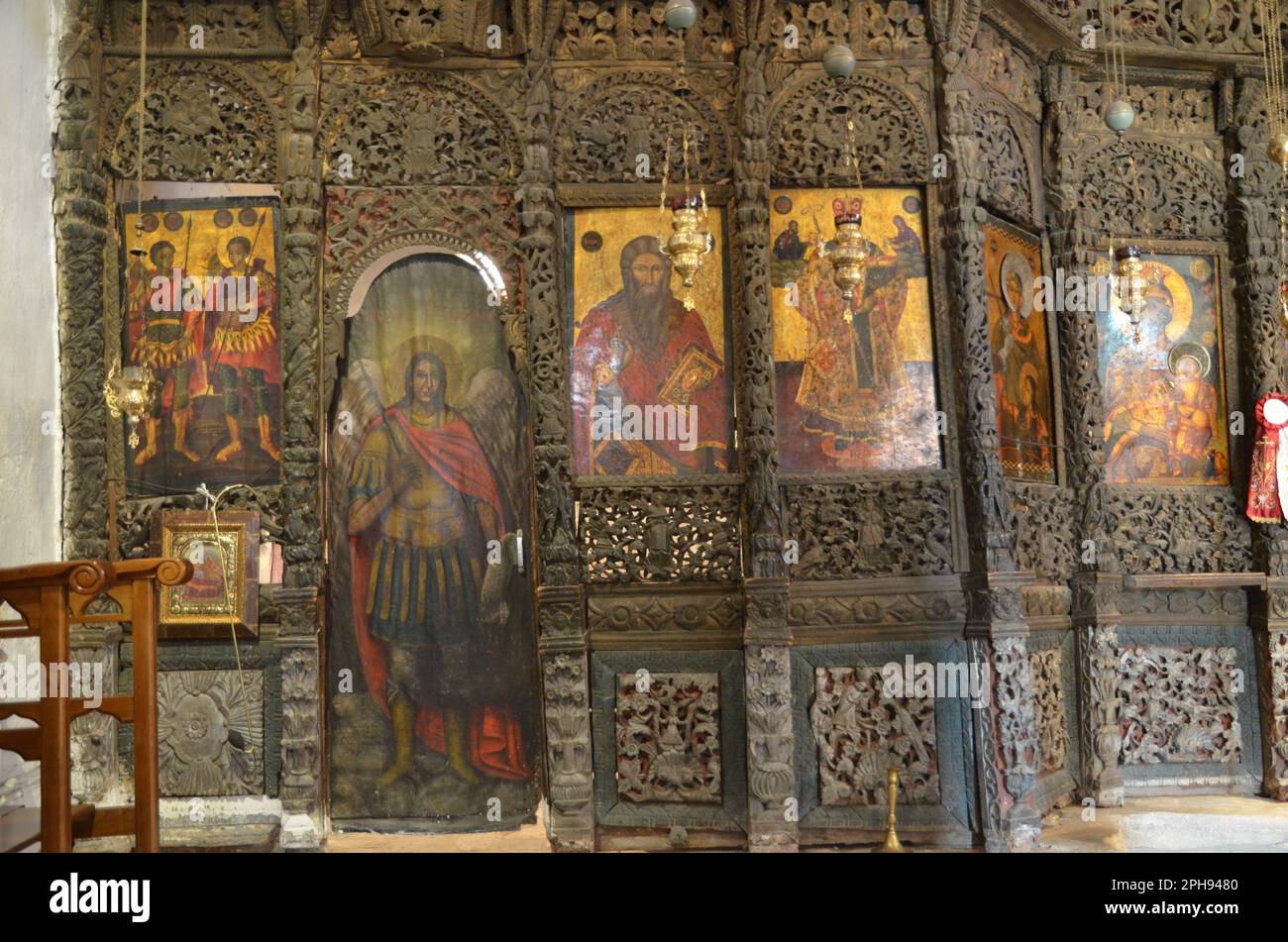 Greece, Thessaly, Larisa, Elassona Kokkinopilos traditional village ...