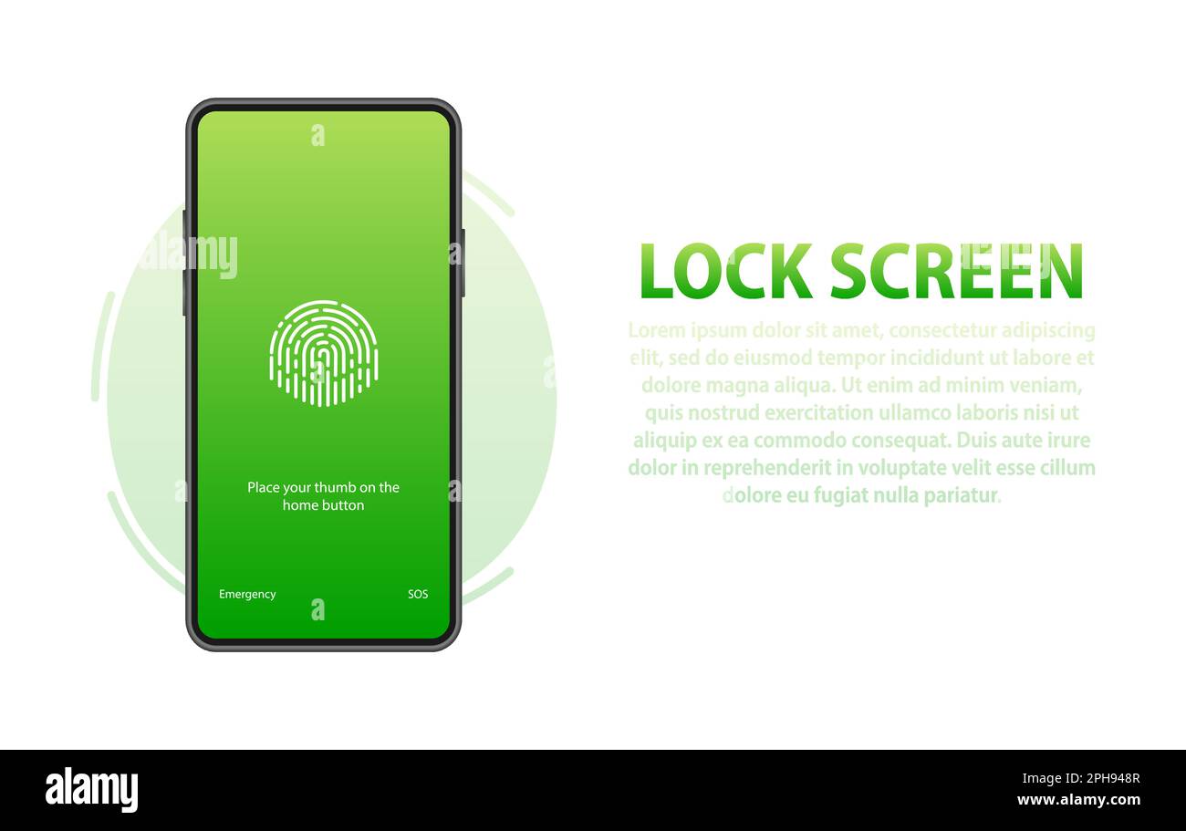 Lockscreen Stock Vector Images - Alamy