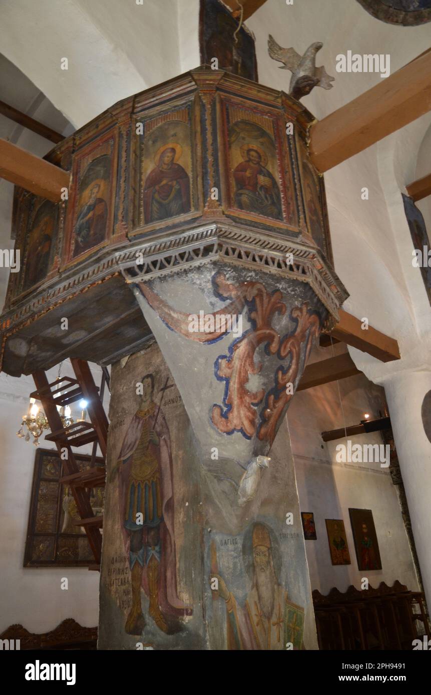 Greece, Thessaly, Larisa, Elassona Kokkinopilos traditional village ...