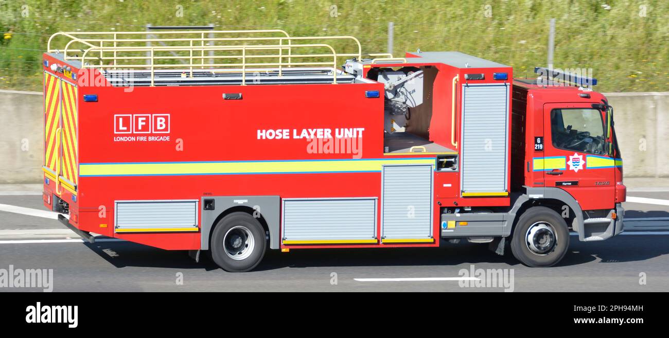 London Fire Brigade Mercedes 1626 chassis cab lorry truck fitted with ...