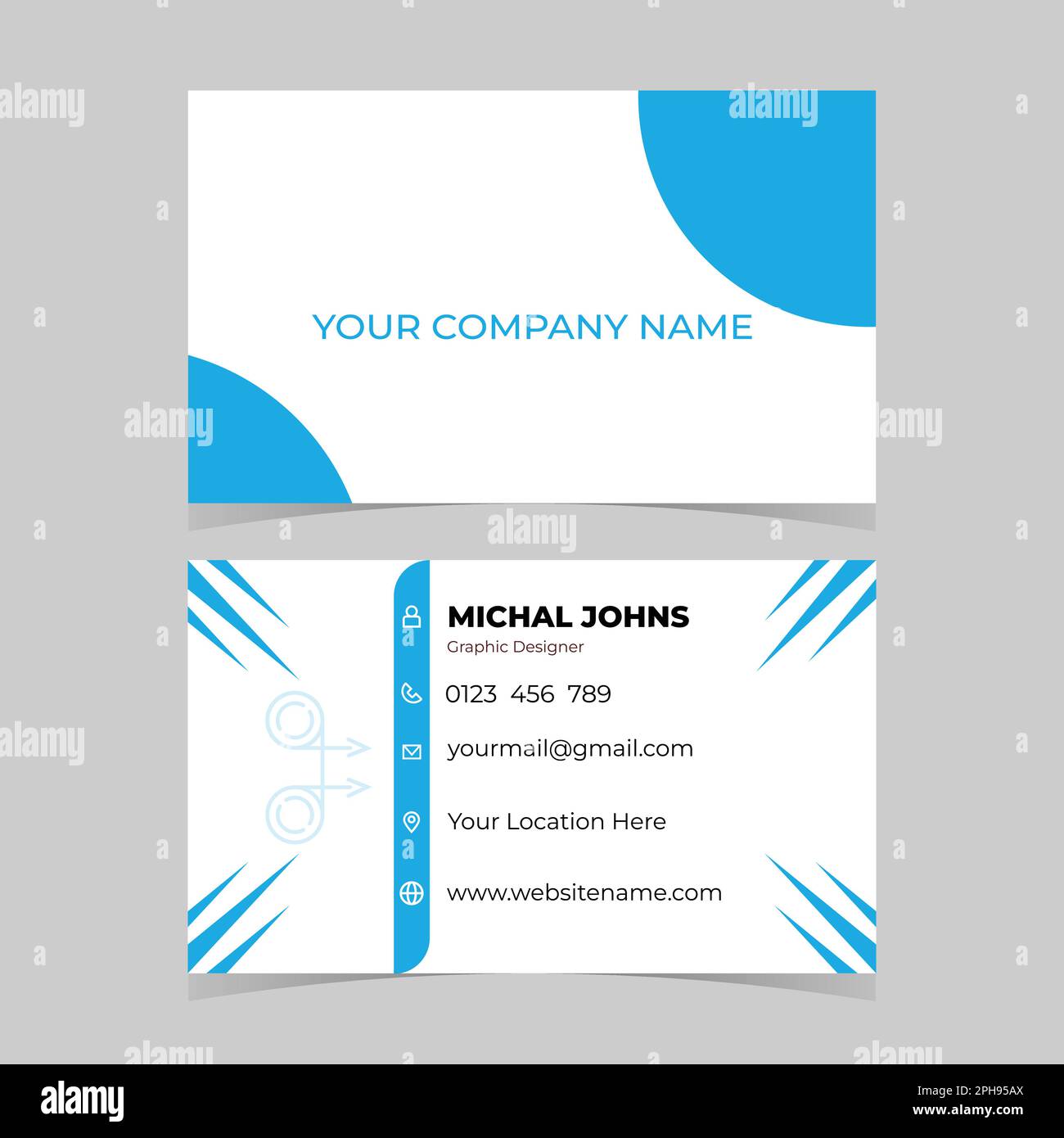 Modern professional business card for company Stock Vector Image & Art ...
