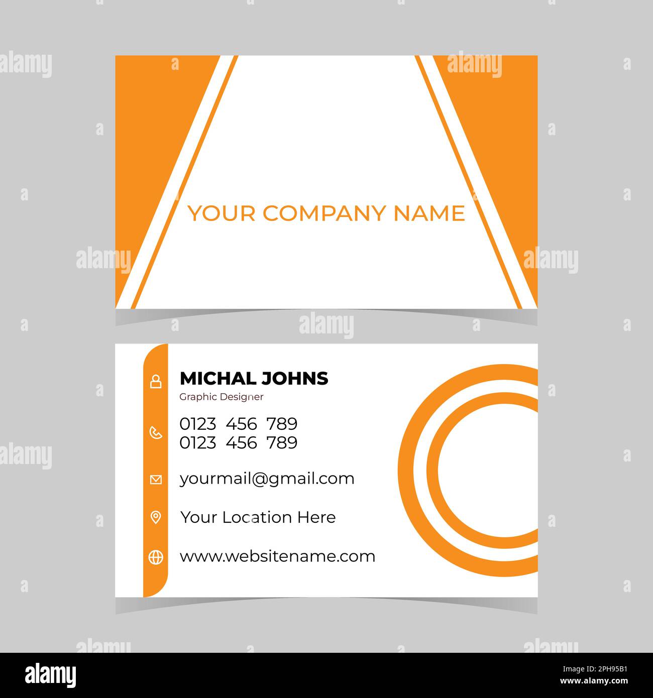 Modern professional business card for company Stock Vector Image & Art ...