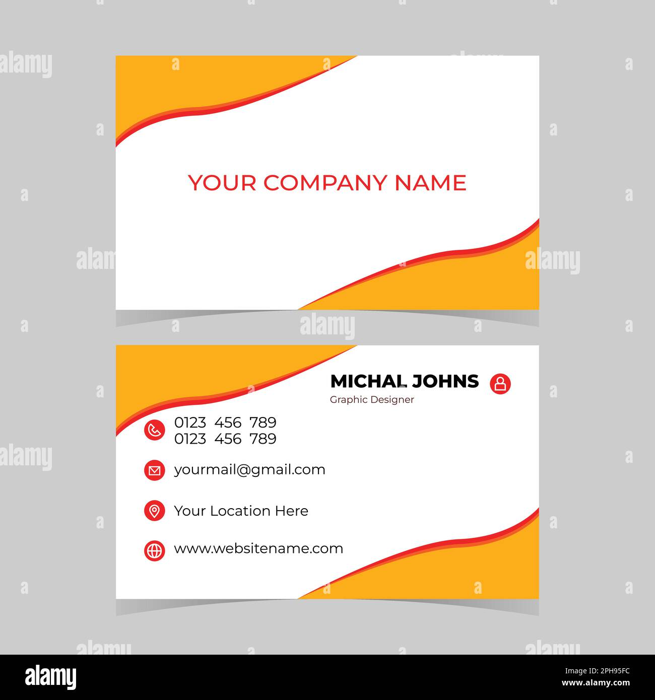 Modern professional business card for company Stock Vector Image & Art ...