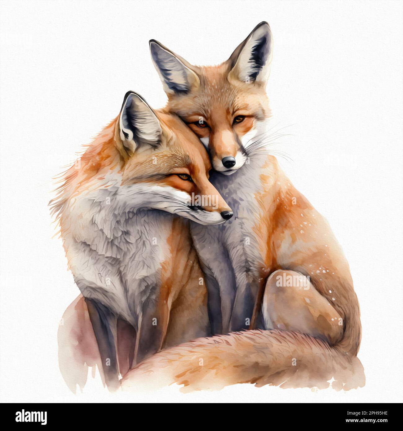 Foxes cartoon Cut Out Stock Images & Pictures - Alamy