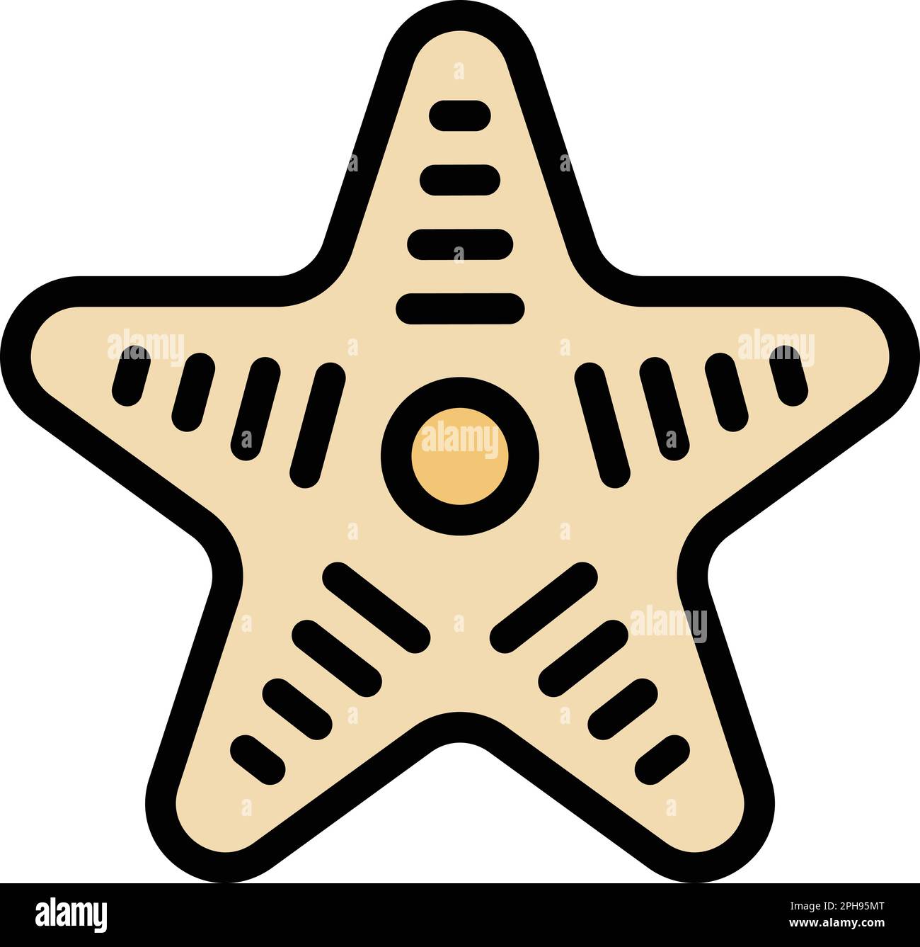 Sea star icon. Outline Sea star vector icon for web design isolated on ...