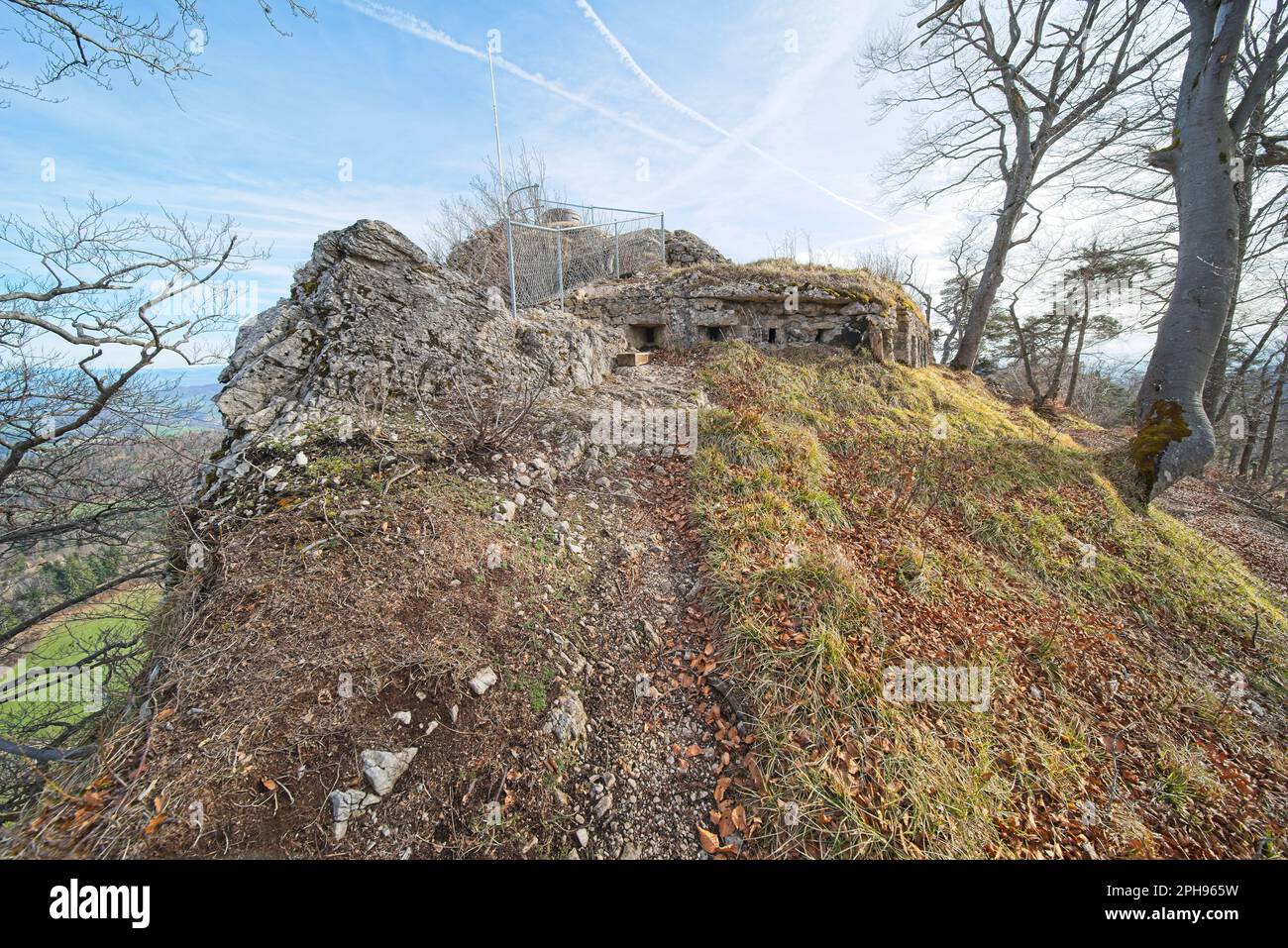 the observation bunker on the "Lauchflue" Basel-Landschaft, in ...